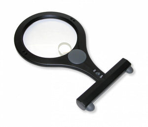 Power Mag 3.5X (Angled RH) LED Handheld Magnifier - The Low Vision Store