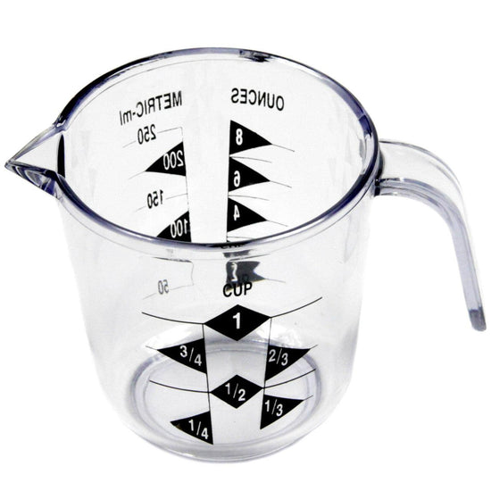 One-Cup Clear Measuring Cup - The Low Vision Store