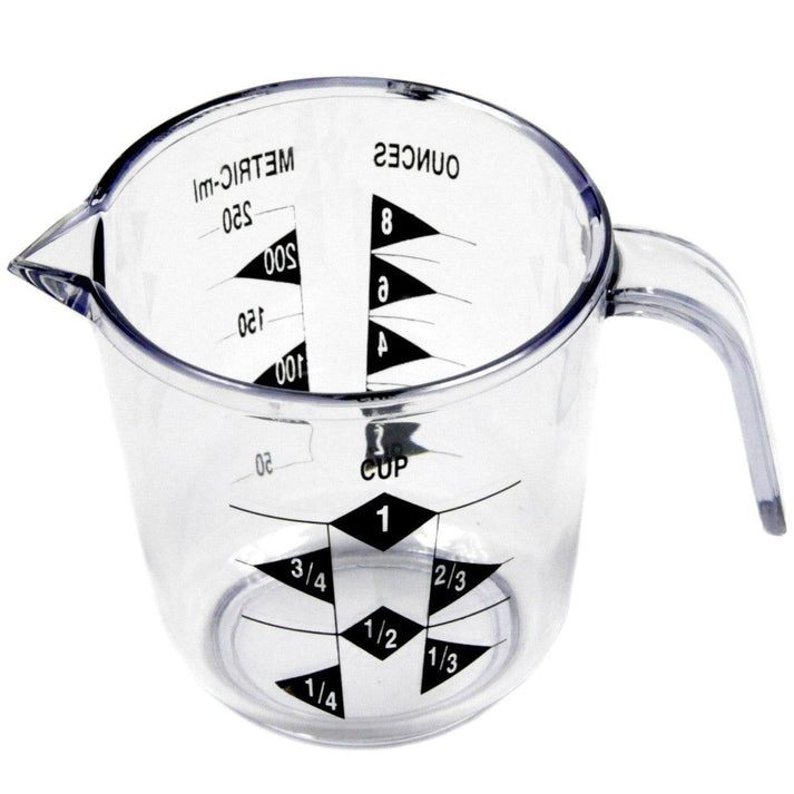 One-Cup Clear Measuring Cup - The Low Vision Store