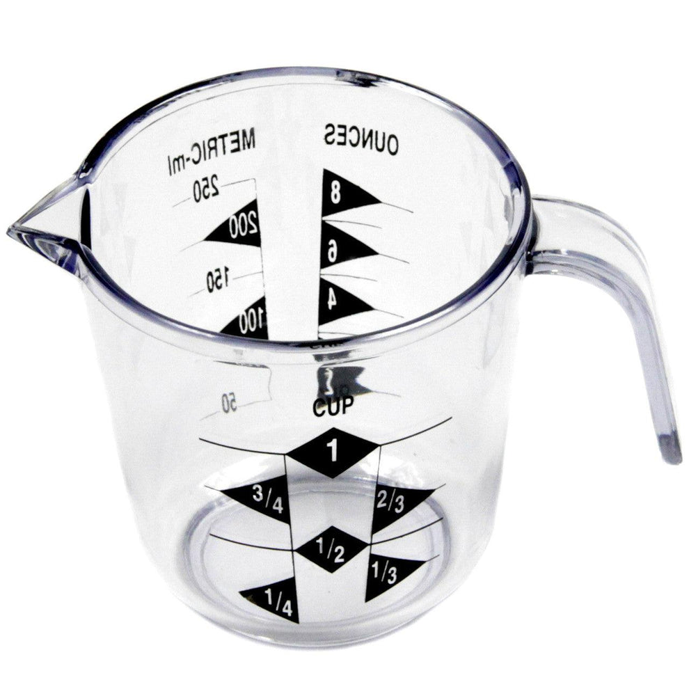 One-Cup Clear Measuring Cup - The Low Vision Store