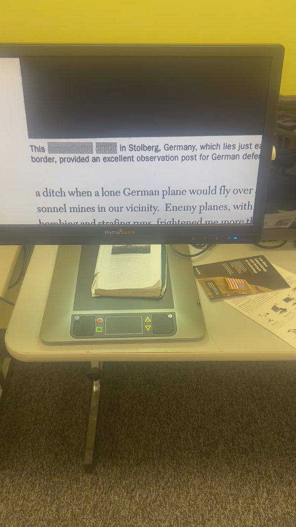 Used HumanWare Prodigi Video Magnifier w/OCR opens full screen video in ...