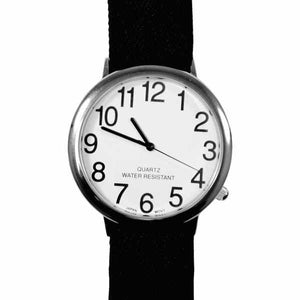LV WATCH - ILLIUMINATED, WHITE FACE, BLACK NUMBERS - The Low Vision Store