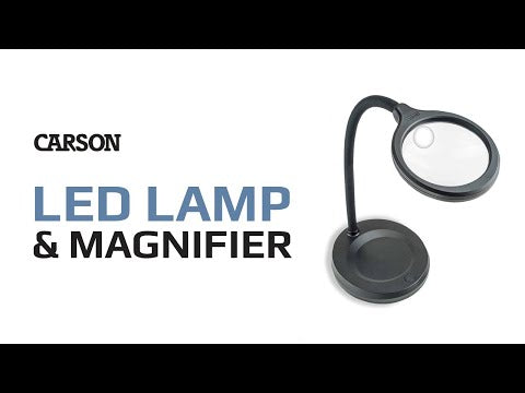 LED 2X Magnifier Desk Lamp with 5X power spot lens - The Low Vision Store